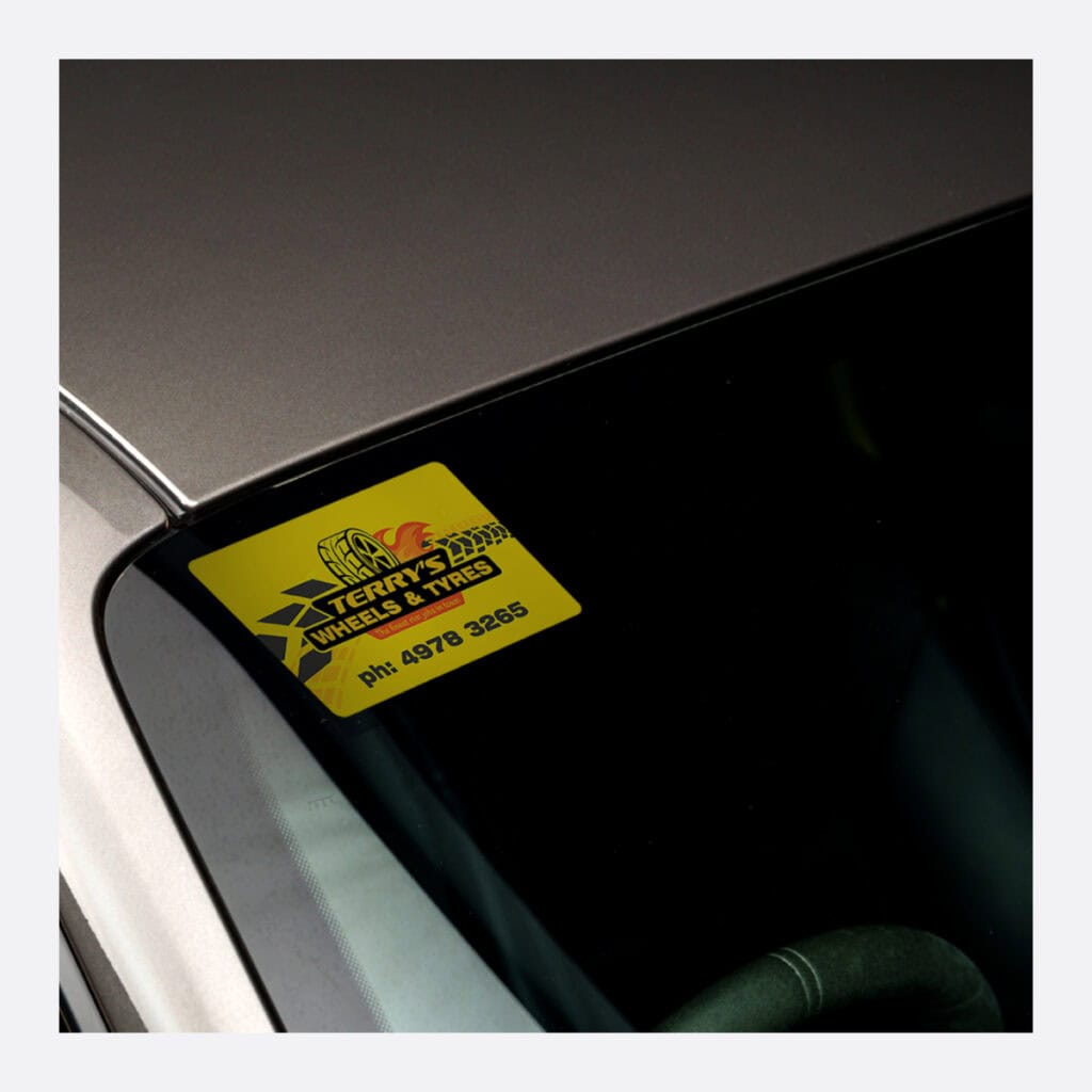 Double Sided Service Labels | Window Stickers